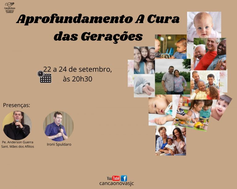 Aprofundamento on-line a Cura das Gerações - São José dos Campos