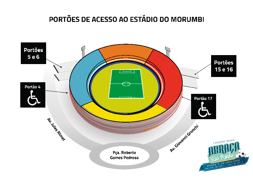 Morumbi estadio mapa Plano de Morumbi estadio (Brasil)