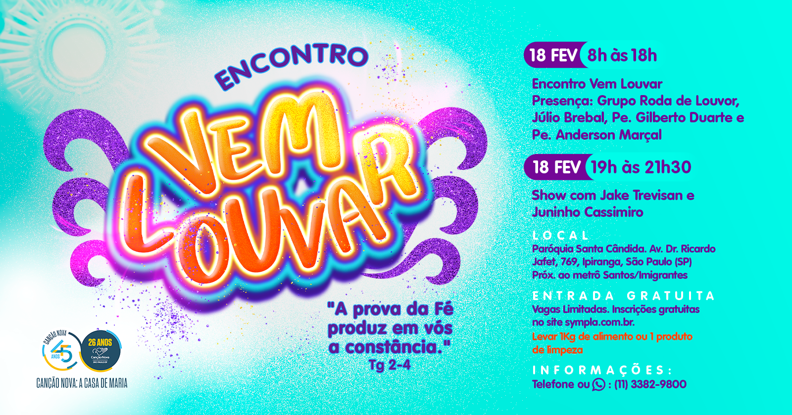 Encontro de Carnaval "Vem Louvar" terá show com Juninho Cassimiro e ...